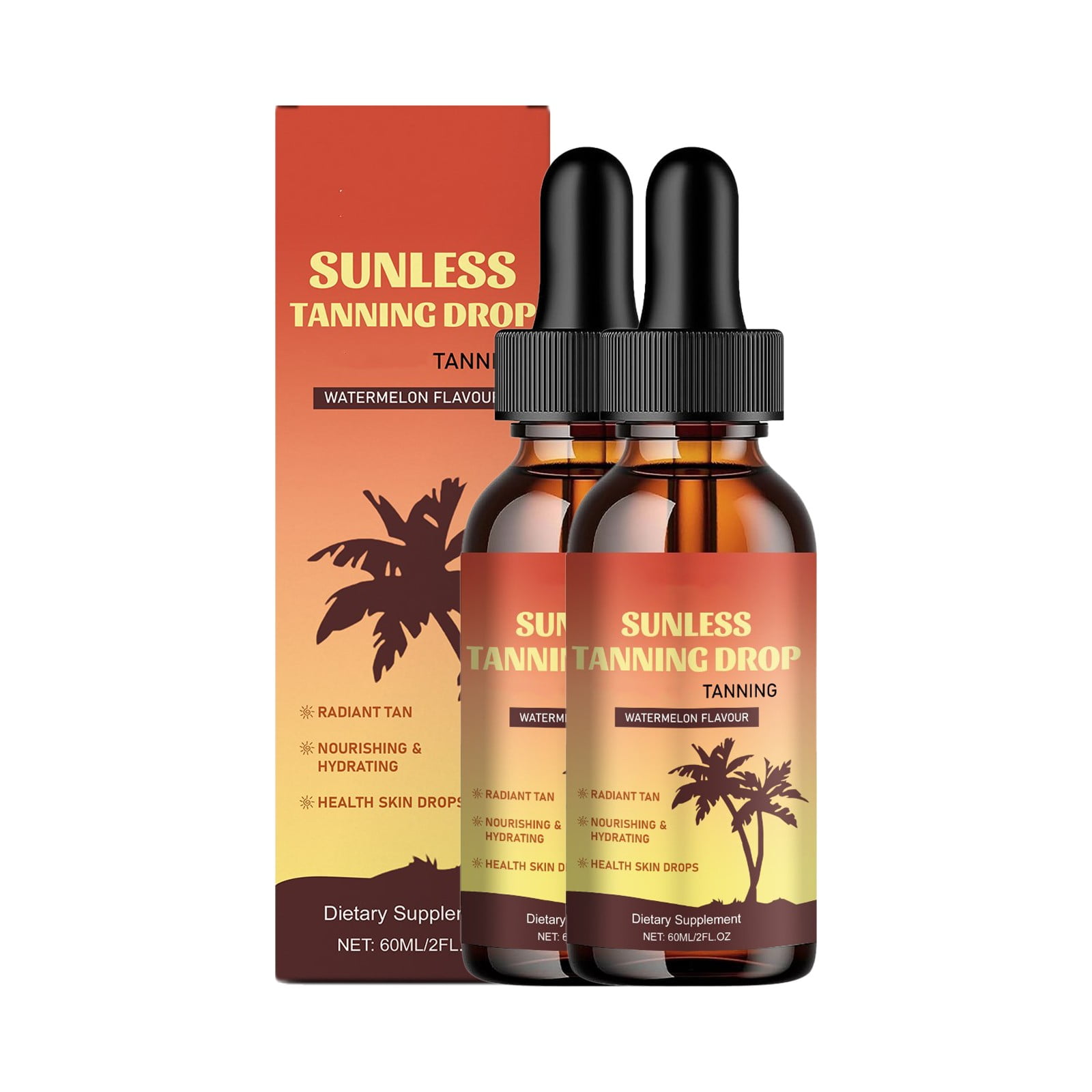 Sunless Tanning Drops, Moisturizing Tanner for Face and Body, Tanning ...