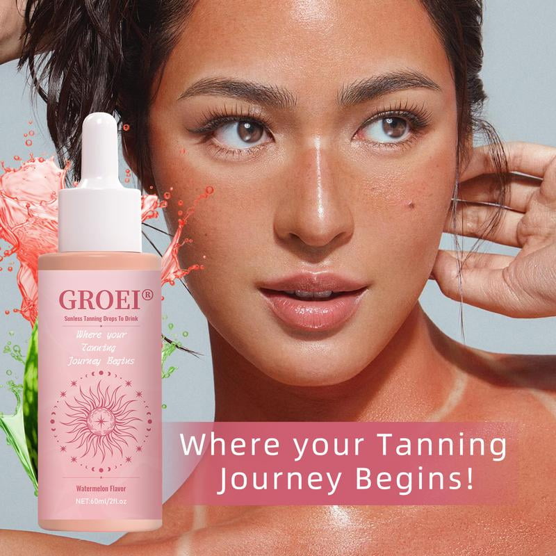 Sunless Tanning Drops for All Skin Types, Advanced Drinkable Sunless ...