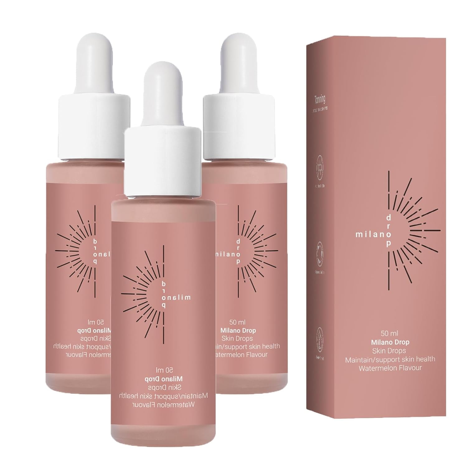 Sunless Tanning Drops To Drink - Drinkable Self-Tanner for Natural Glow ...