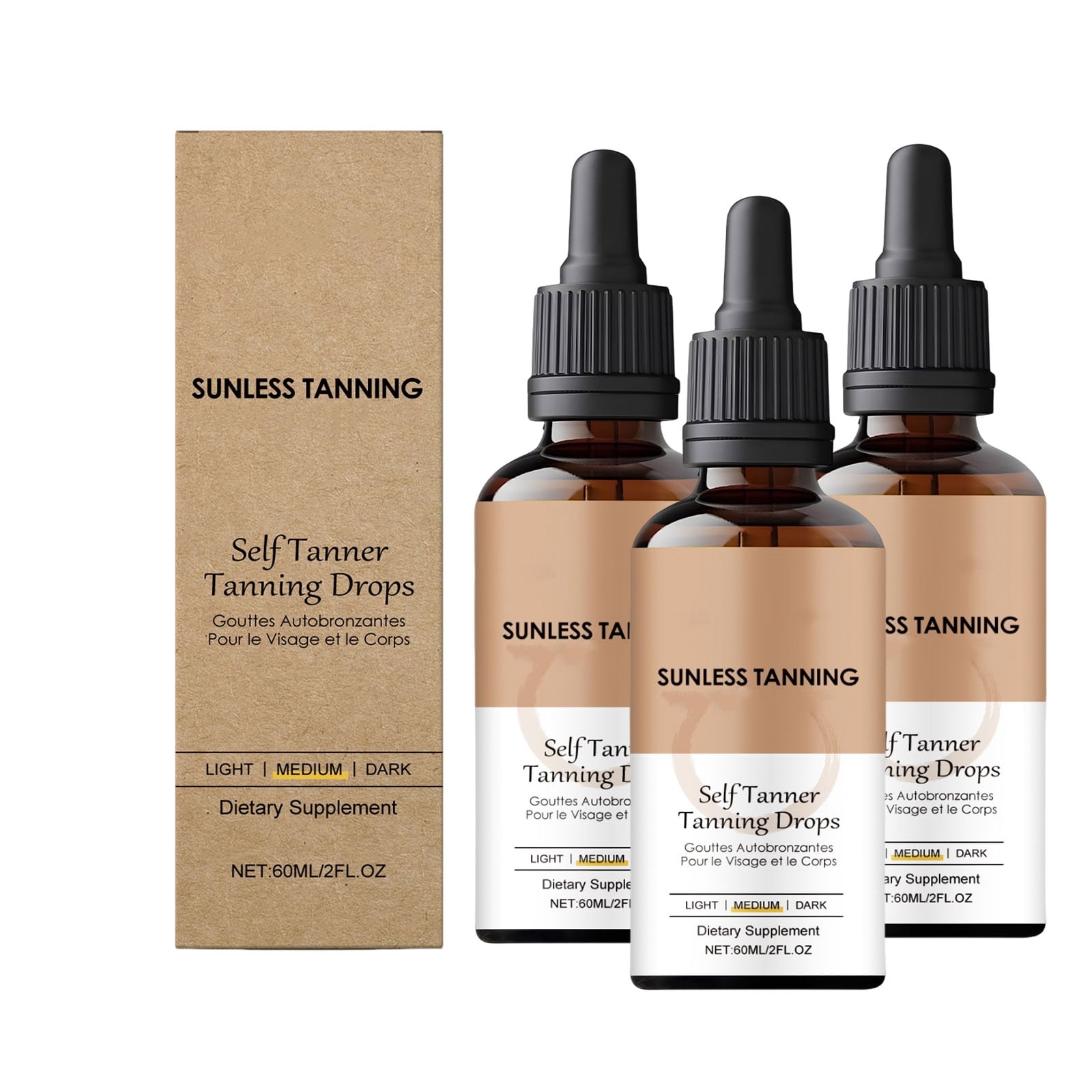 Sunless Tanning Drops ToDrink,Drinable Tanning Drops,Natural Tanning ...