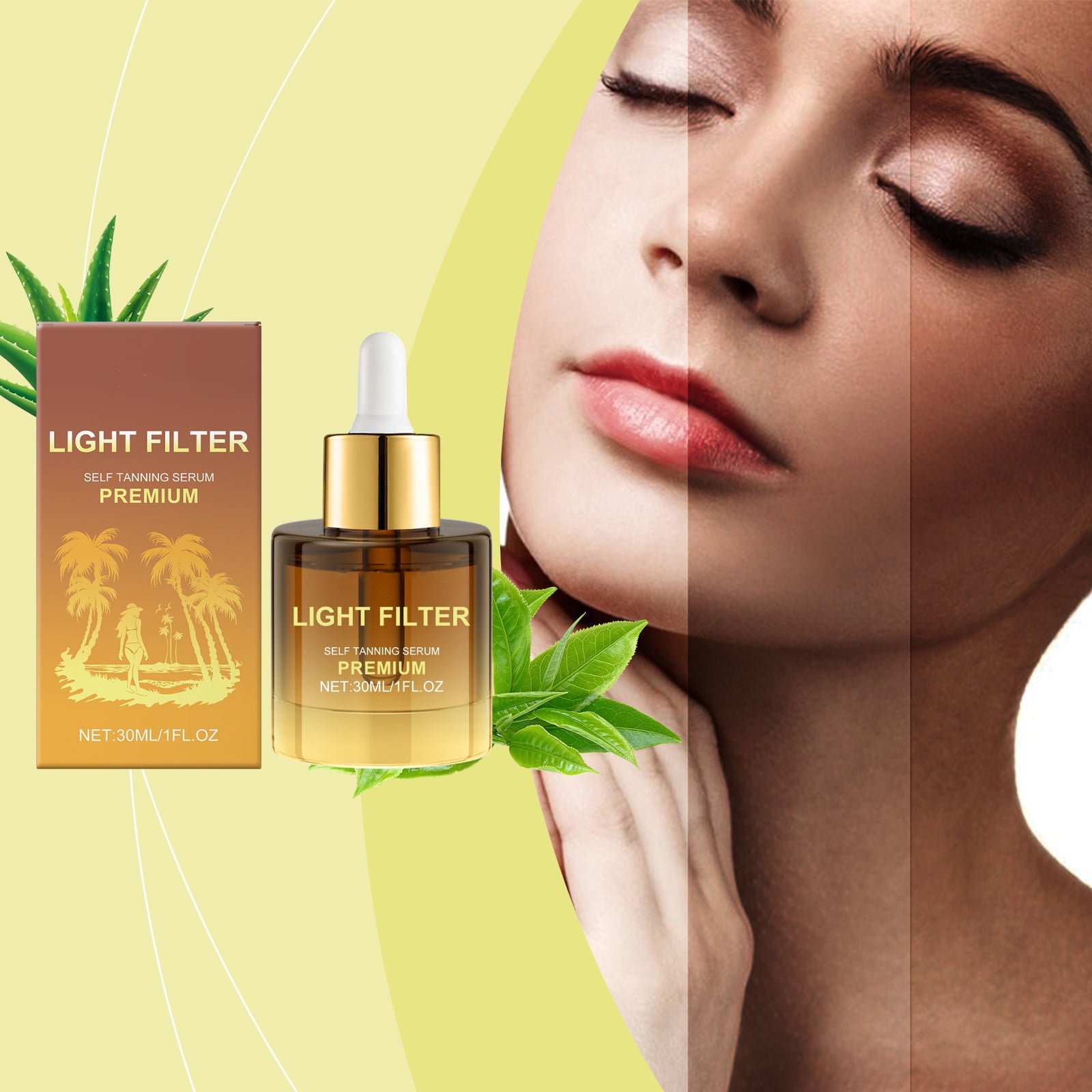 Sunless Tanning Oil Booster | 30ml Self Tanner Serum | Accelerates ...