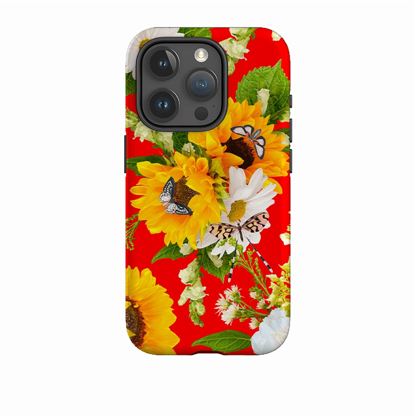 Sunlife Red Abstract Sunshine Phone Case for iPhone 16 15 14 13 12 11 ...