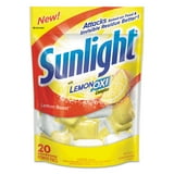 Sunlight Auto Dish Power Pacs Lemon Scent 1.5 oz Single Dose Pouches ...