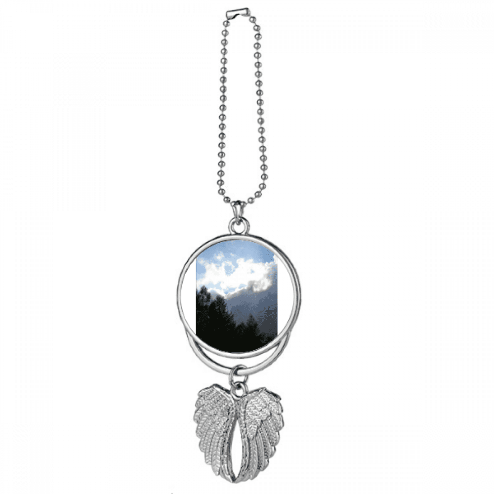 Sunlight Dark Clouds Art Deco Fashion Silver Wing Car Pendant ...
