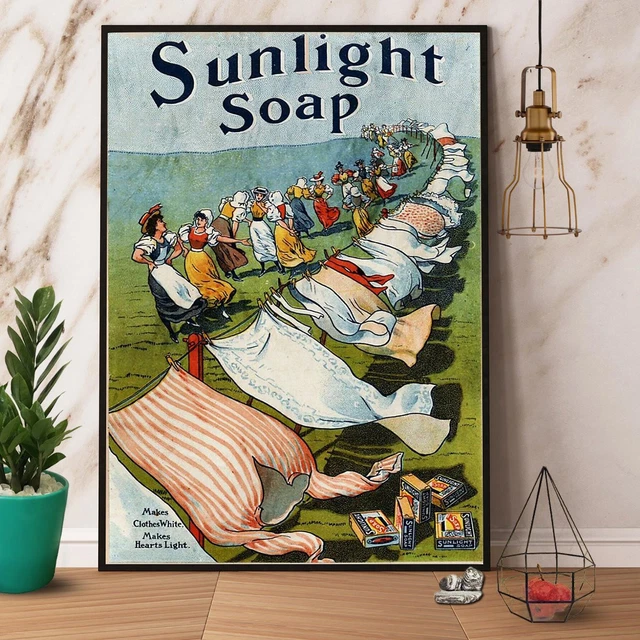 Sunlight Laundry Washing Soap Make Clothes White Light Vertical Paper ...