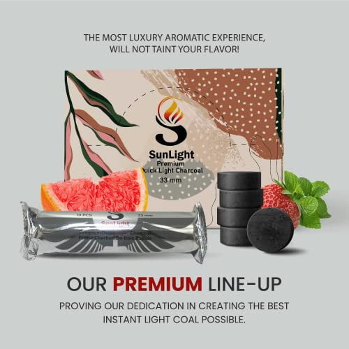 Sunlight Premium Charcoal Tablets for Incense - Instant Light - 100 ...