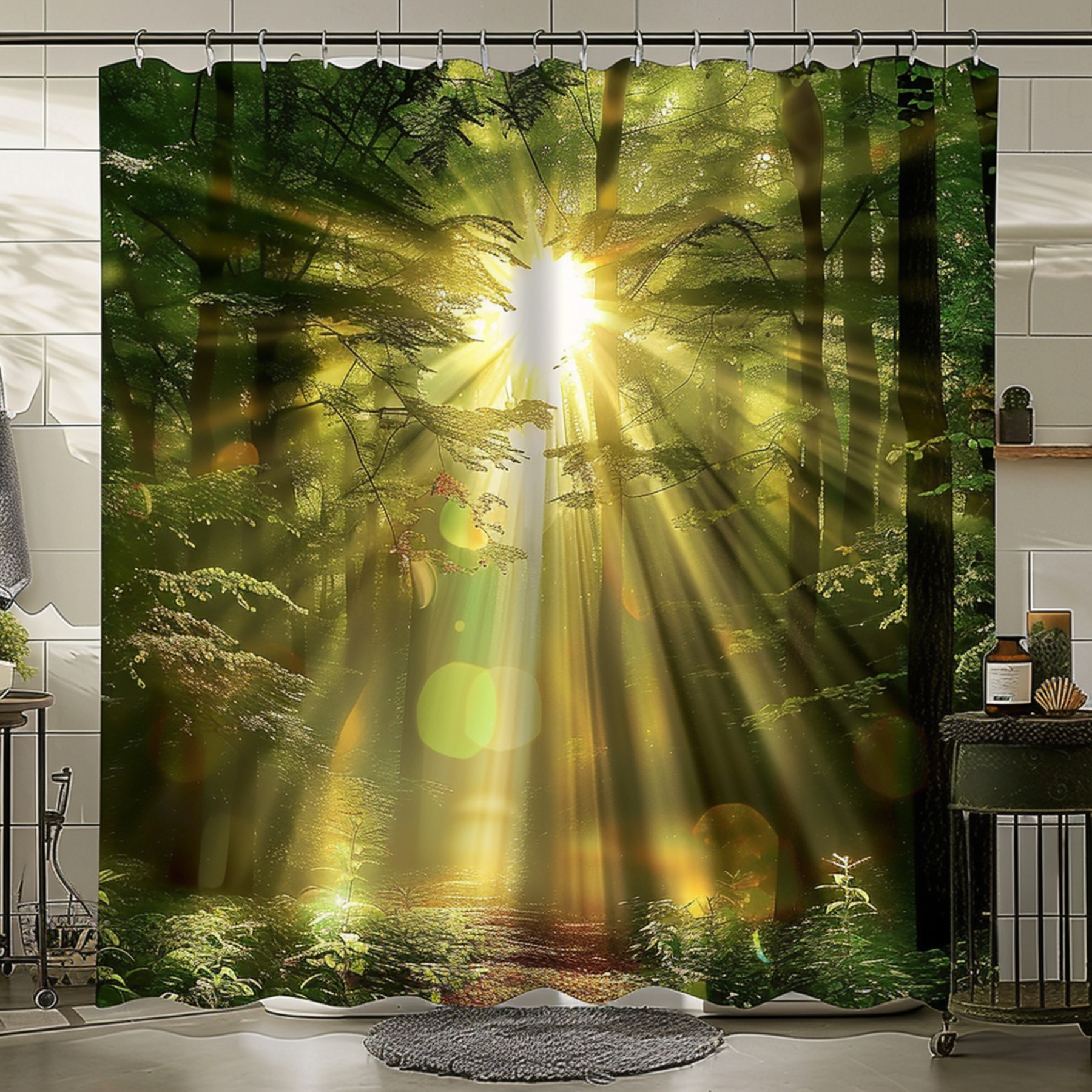 Sunlight Shower Curtain: Bring Serenity and Magic to Your Bathroom ...
