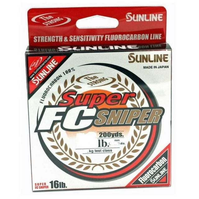Sunline Super FC Sniper 16lb Fluorocarbon Fishing Line, 200yd - Walmart.com