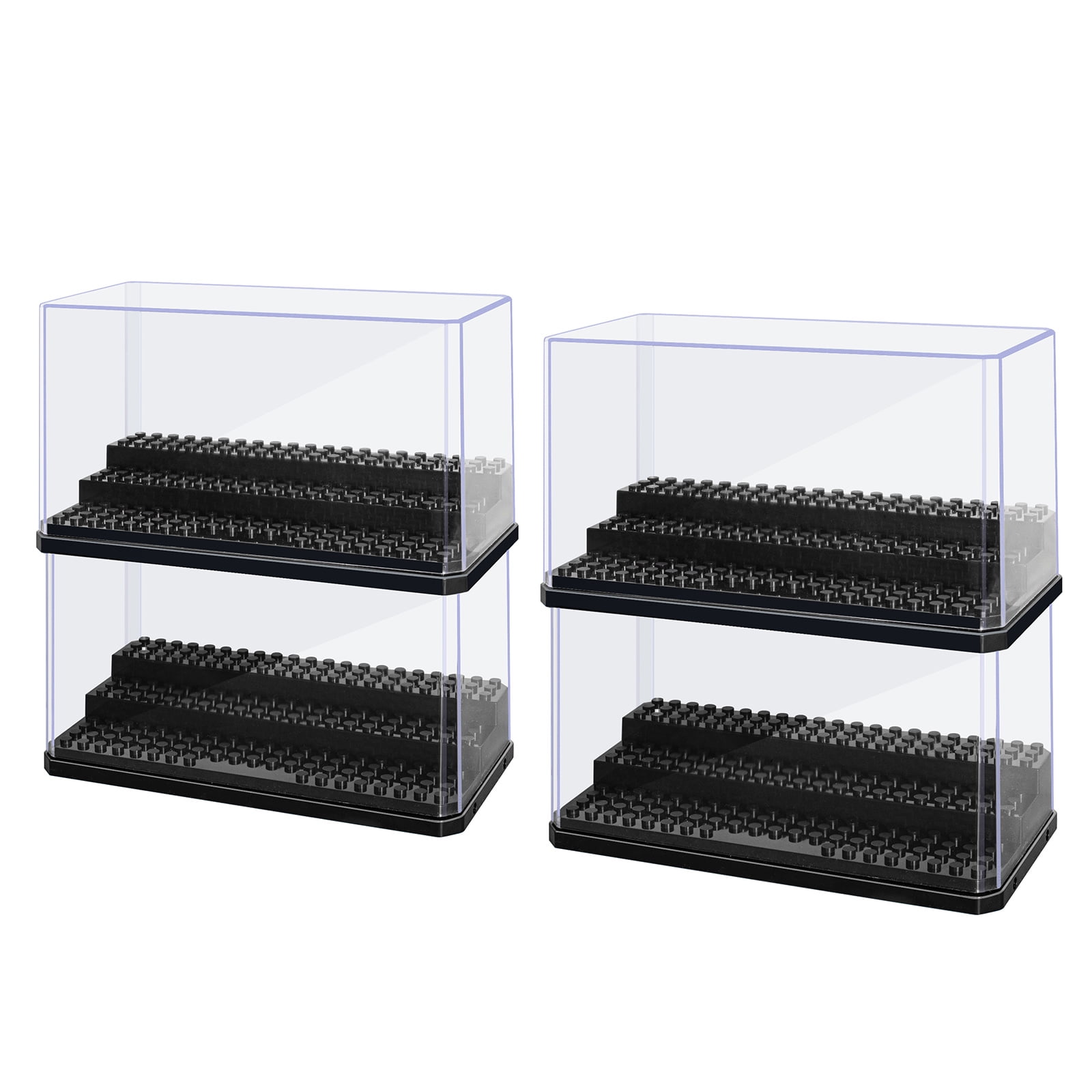 Sunlit 4 Packs Acrylic Minifigures Display Case, Stackable and ...