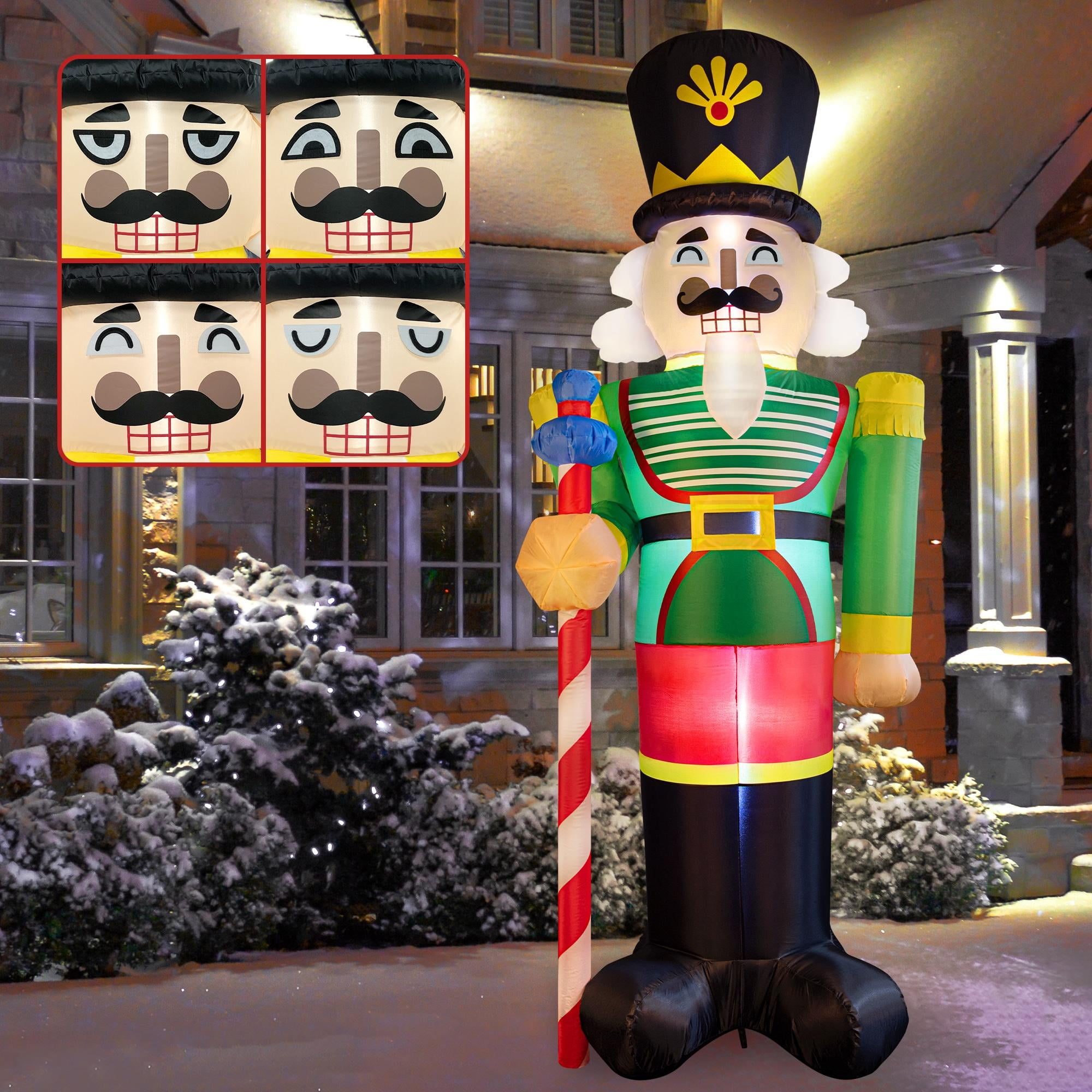 Sunlit 8ft Giant Christmas Inflatable Nutcracker Soldier with ...