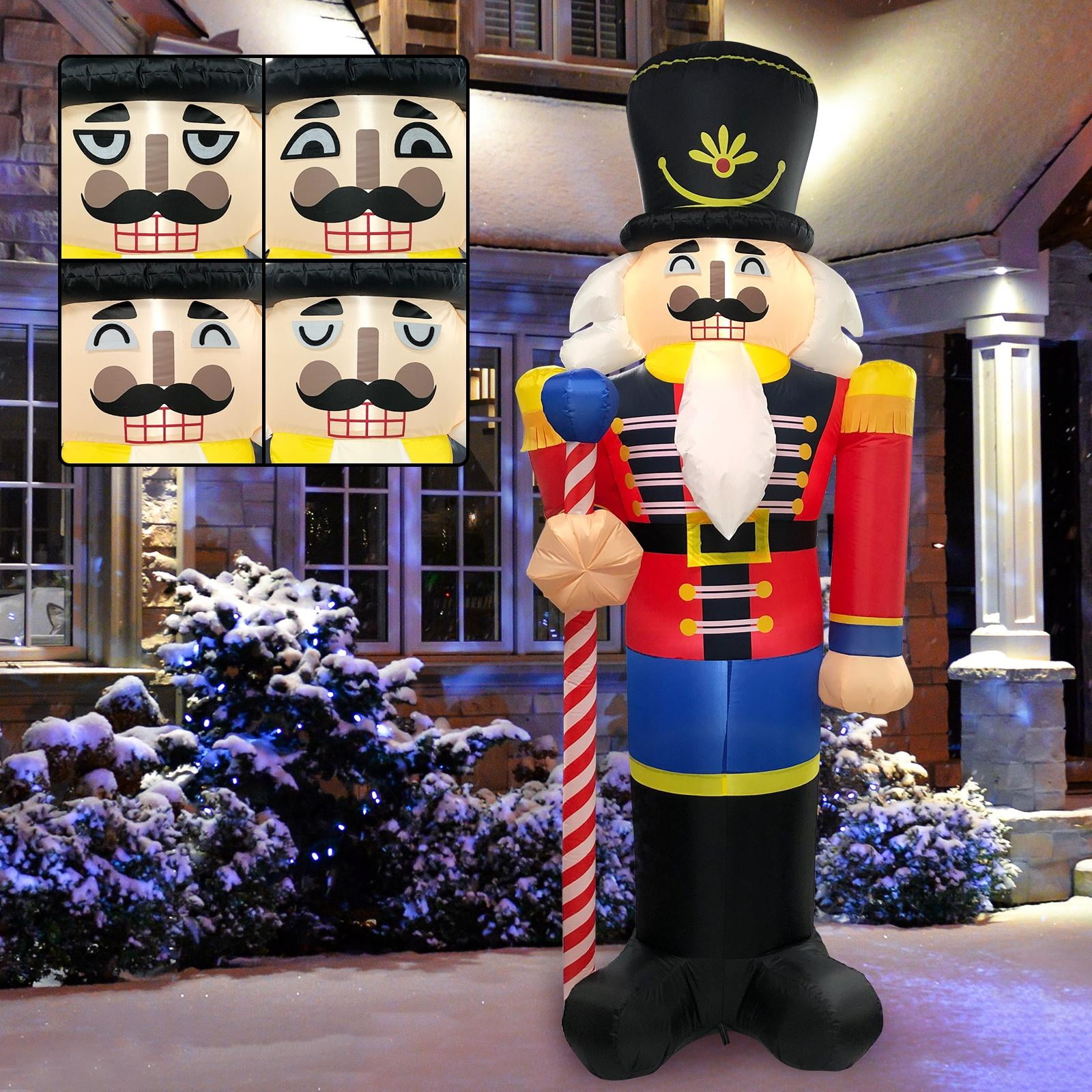 Sunlit 8ft Giant Christmas Inflatable Nutcracker Soldier with ...