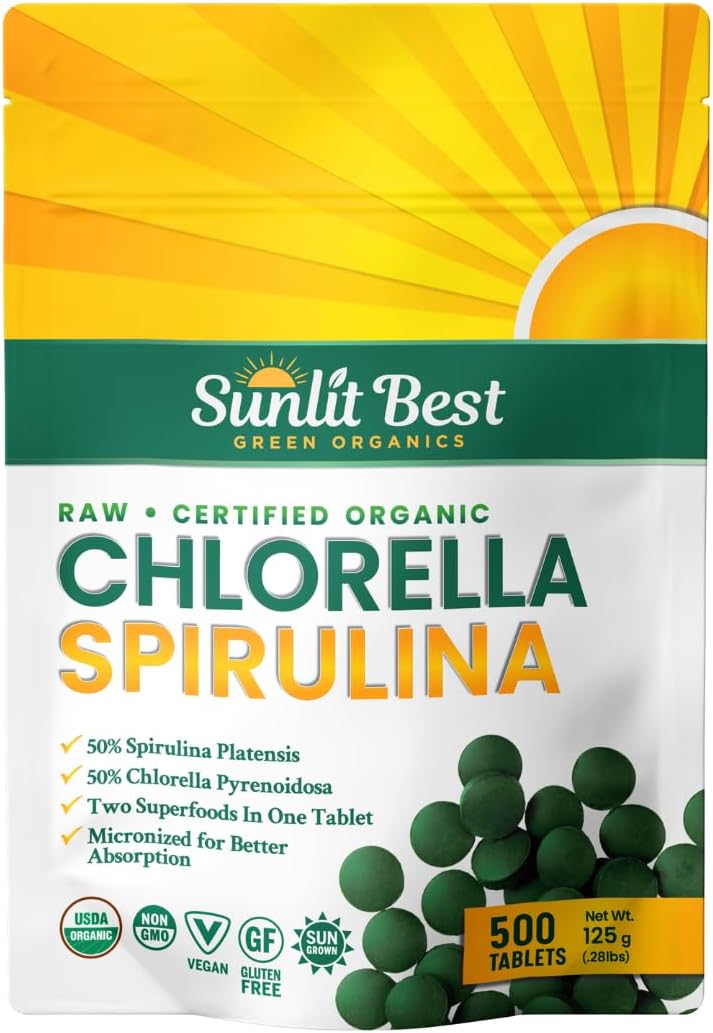 Sun Chlorella Corp. Dietary Chlorella Supplement A 500 mg. 600 Tablets ...