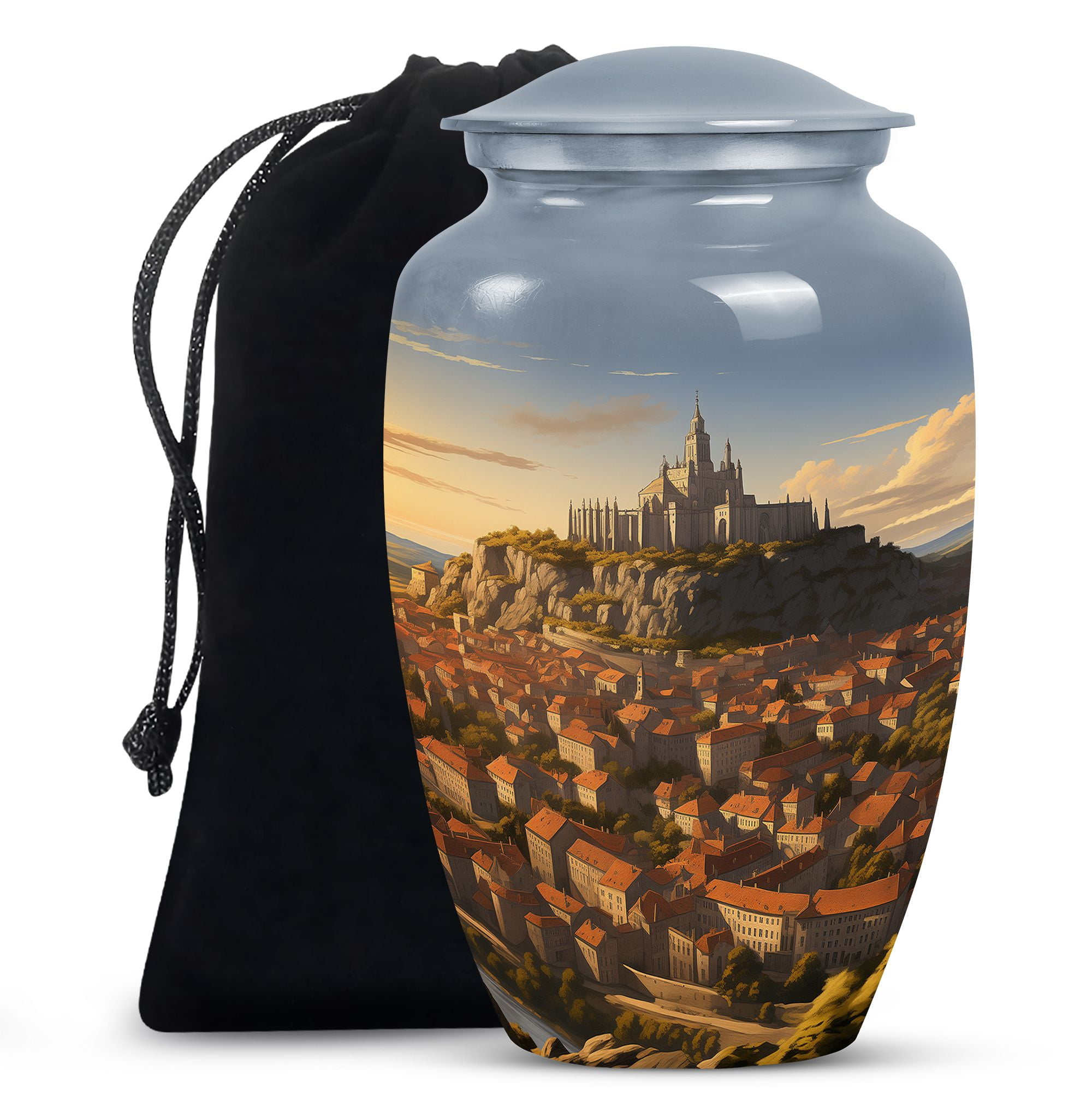 Sunlit Citadel: A Timeless Kingdom - Cremation Urns For Human Ashes ...