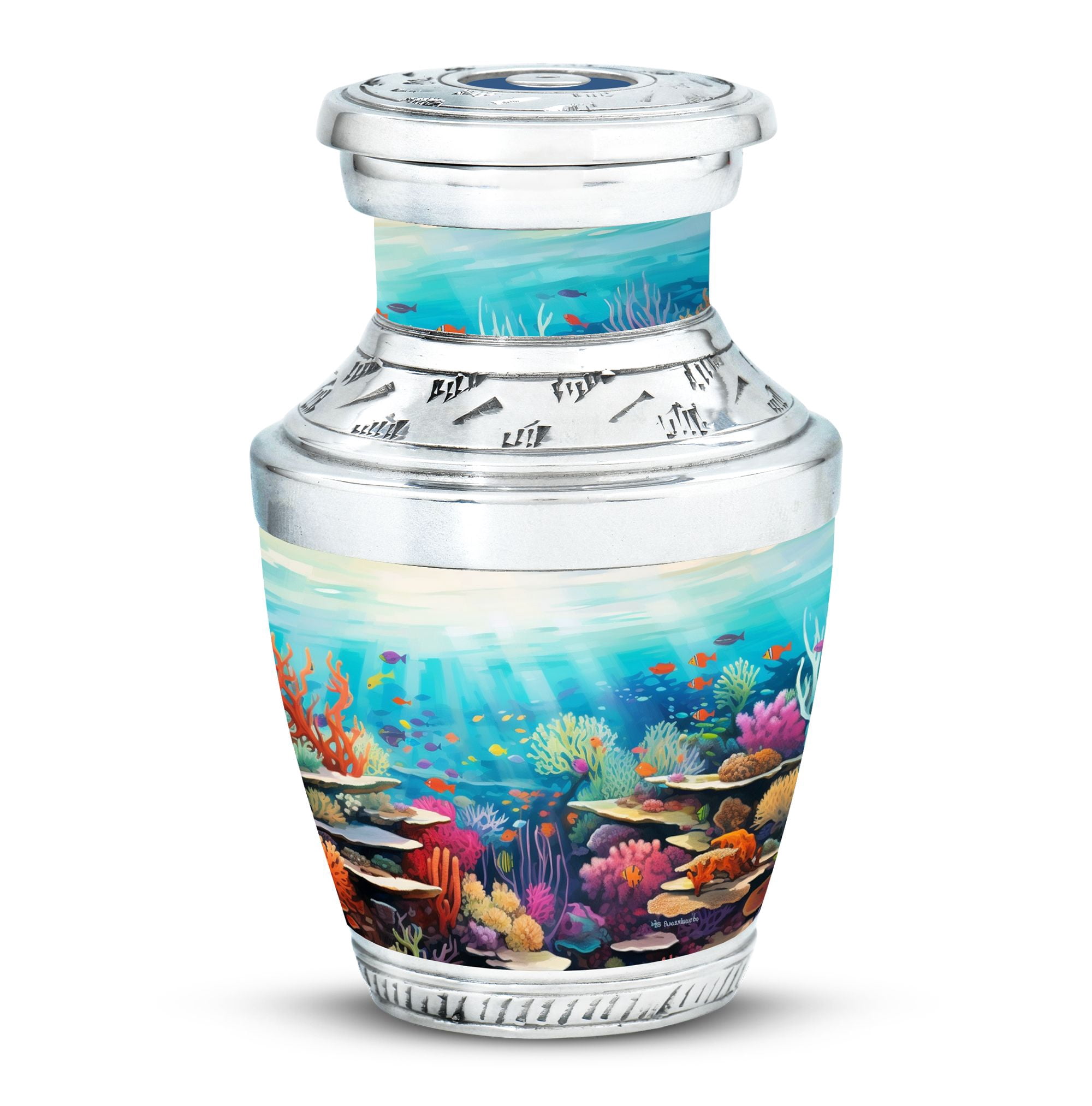 Sunlit Coral Reef Ecosystem - Cremation Memorial - Urns for Cremation ...