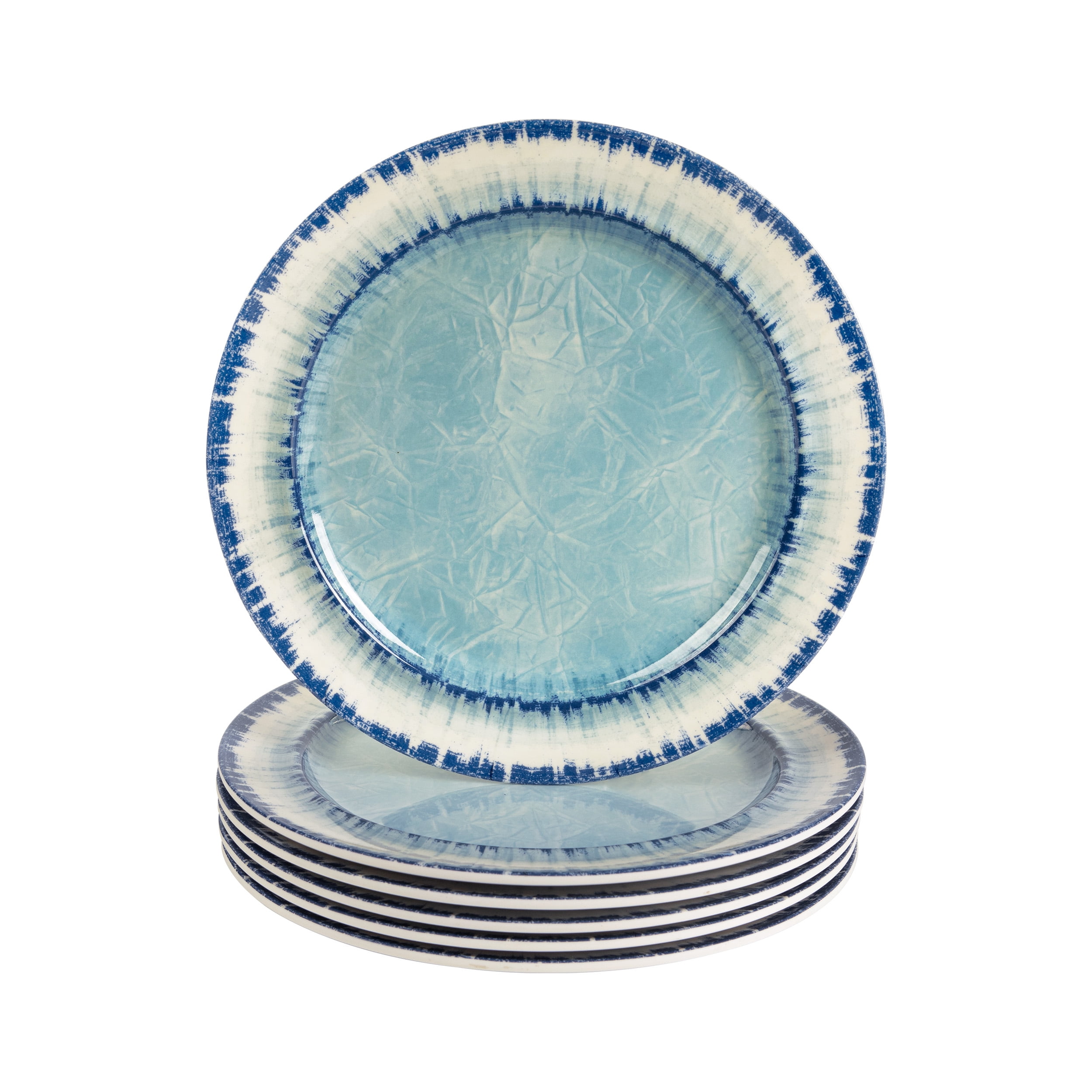 Sunlit Melamine Dessert Plates Set of 6, 8.5 inch Small Dinner Plates ...