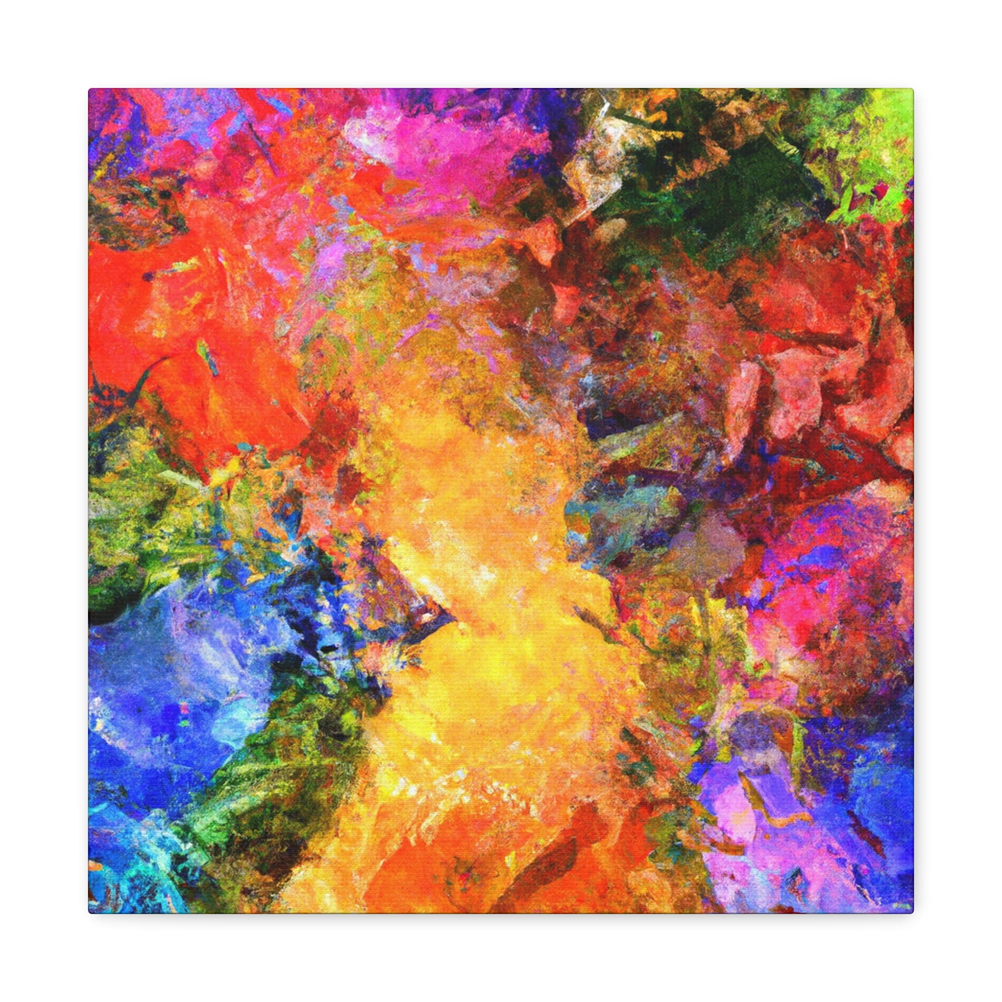 "Sunlit Rain of Color" - Canvas - Walmart.com