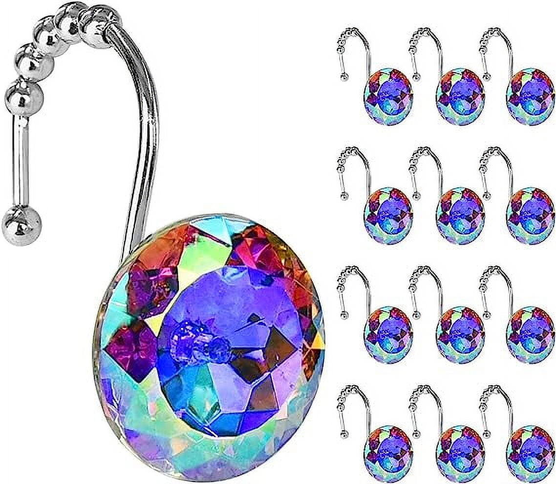 Sunlit Rustic Decorative Shower Curtain Hooks, Brown Owl Animal Shower ...