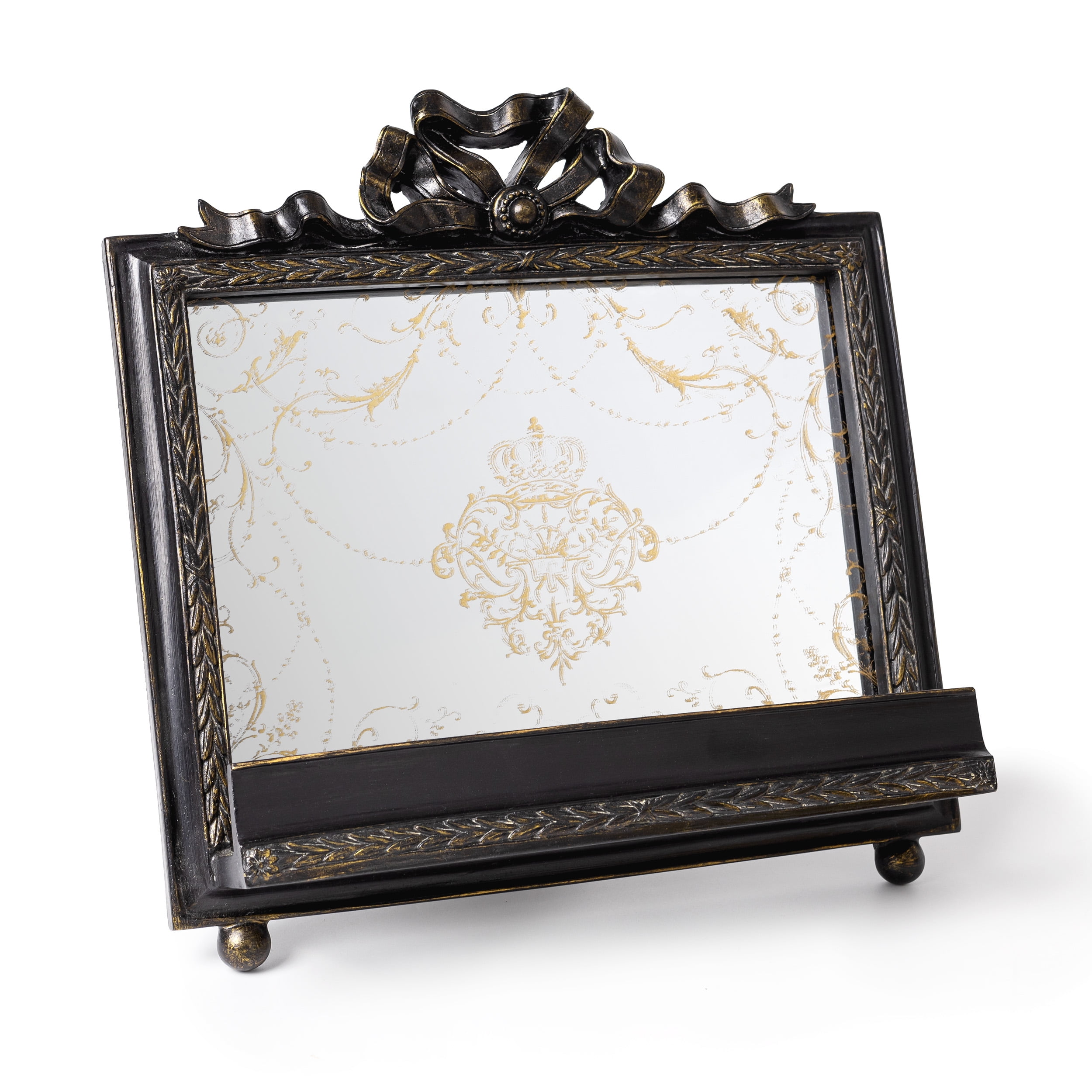 Sunlit Vintage Ornated Cookbook Stand for Kitchen Counter, Farmhouse ...