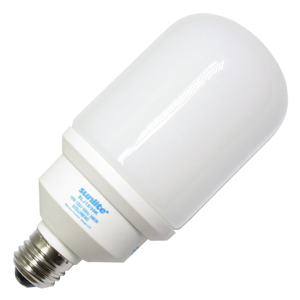 Sunlite 05326 - SLJ15/30K Bullet Screw Base Compact Fluorescent Light ...