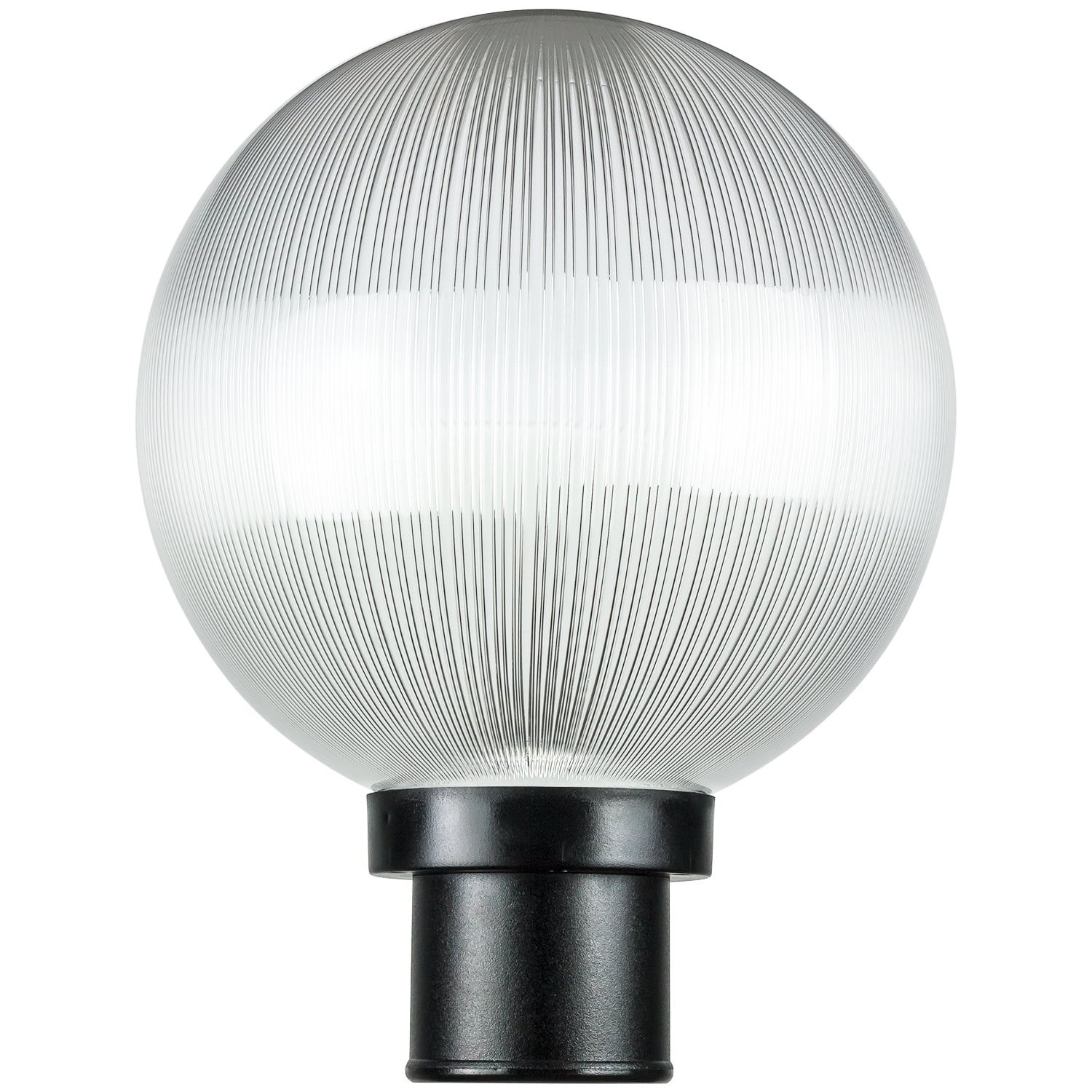Sunlite 10" Post Mount Globe Light Fixture, 1 Medium Base (E26) Socket ...