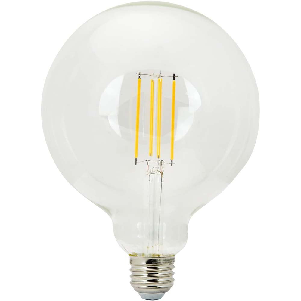 Sunlite 8.5w LED G40 Edison Globe Amber E26 Base 2200K Bulb - 100W ...