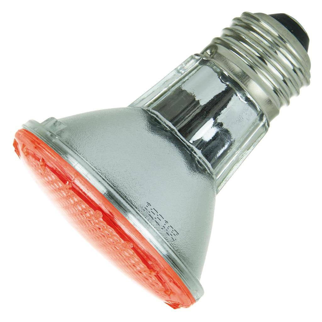 Sunlite LED Lamps - 80003 PAR20, 2W, Energy Efficient Red Flood Light ...