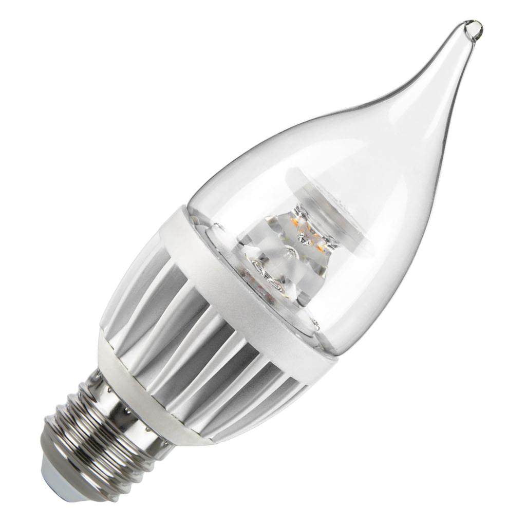 Sunlite 80380 - EFC/LED/7W/E26/CL/DIM/27K 80380-SU Flame Tip LED Light ...
