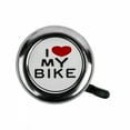 Sunlite Bicycle I Love My Bike Classic Chrome Bell w/ Handlebar Mount ...