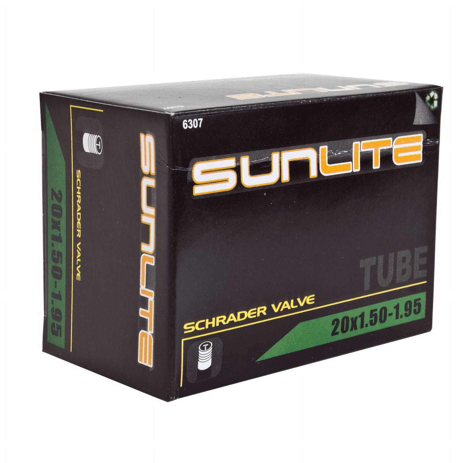 Sunlite Bicycle Inner Tube BMX Bike 20" x 1.50 - 1.95 Schrader Valve SV ...