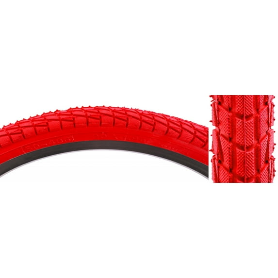 Sunlite K841 Kontact Tire 20x1.95 Red 40-65PSI BMX Freestyle 20" ISO ...