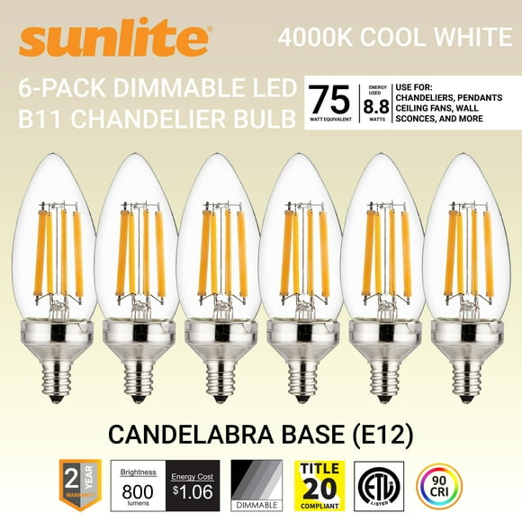 Edison Bulb Candelabra Base