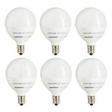 Sunlite LED G16.5 Bulb, 5W (40W Eq.), E12 Base, Dimmable, Frost, 3000K ...