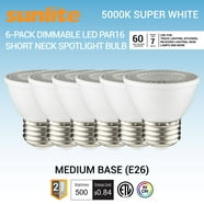 Sunlite LED PAR38 Long Neck Spot light Bulb, 15 Watts (100W Halogen EQ ...