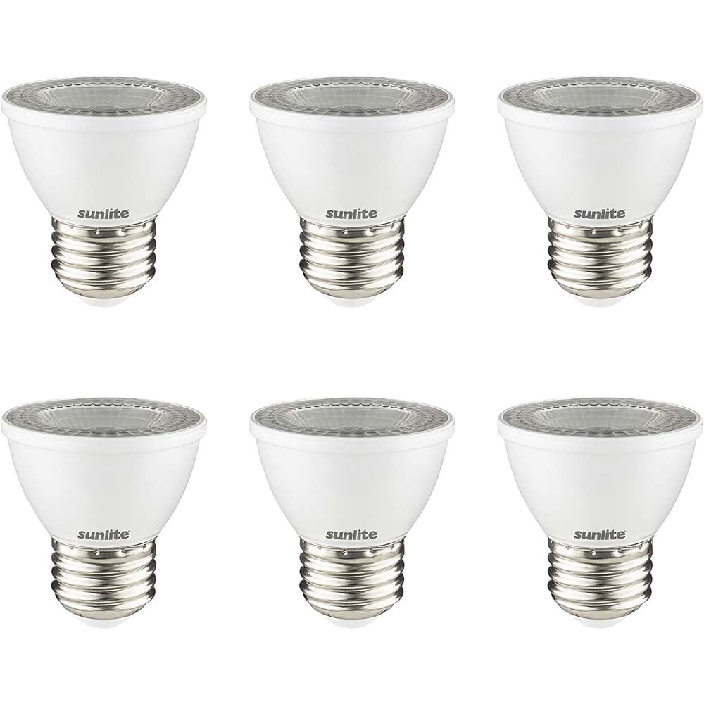 Sunlite LED PAR16 Short Neck Recessed Spotlight Bulb, 7 Watts, (60W ...