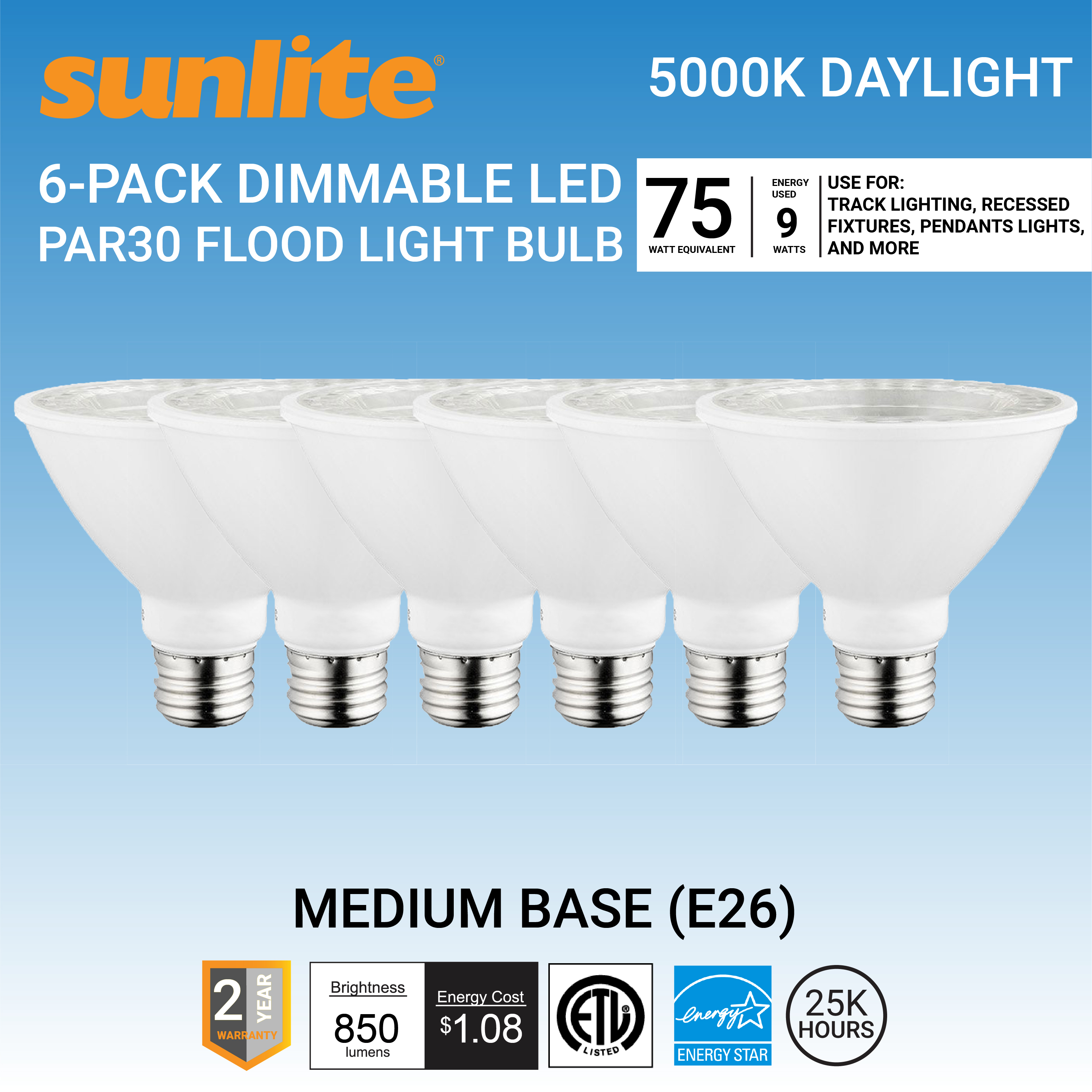 TORCHSTAR 16-Pack BR40 LED Bulb, Dimmable, 17W (100W Eqv.), 4000K Cool ...