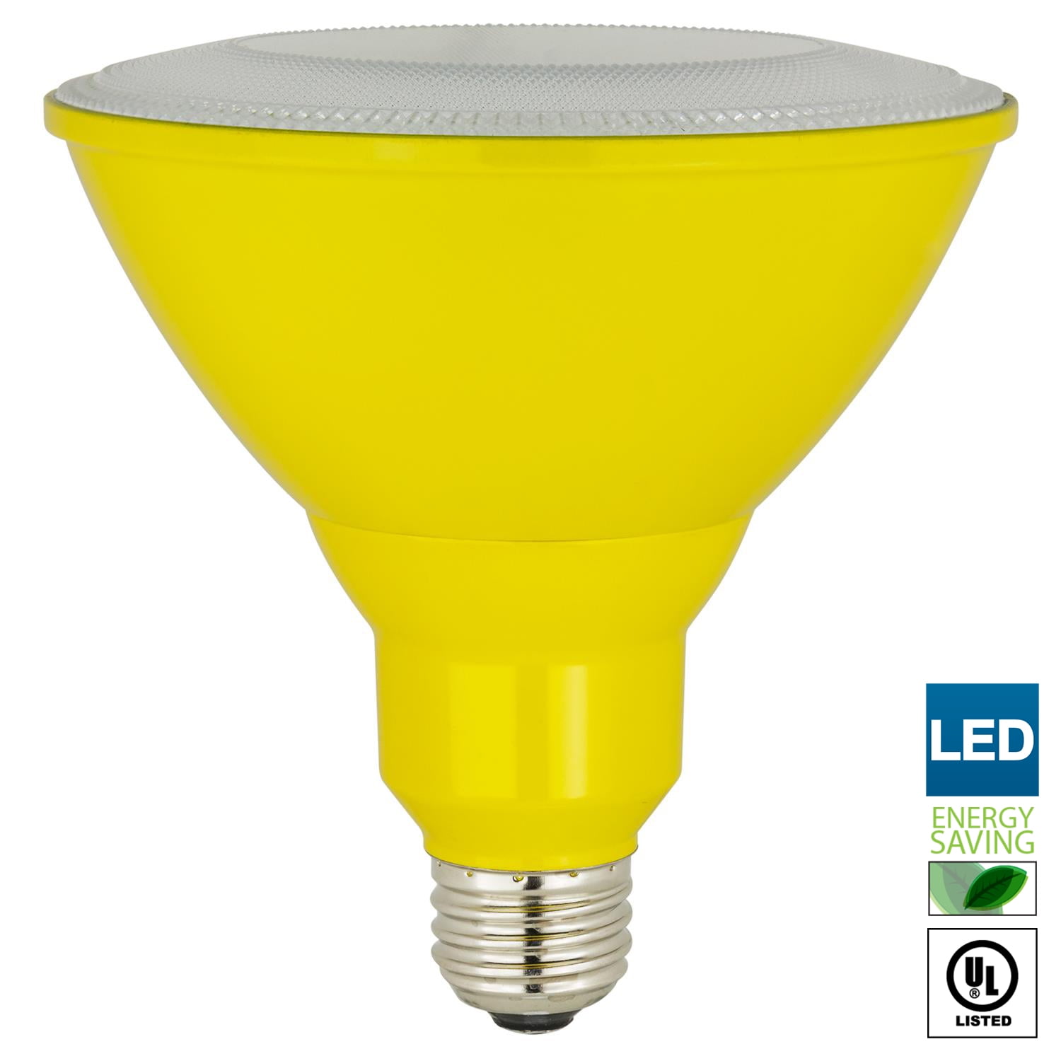 Sunlite LED PAR38 Yellow Floodlight Bulb, 8W (25W Equivalent), Medium ...