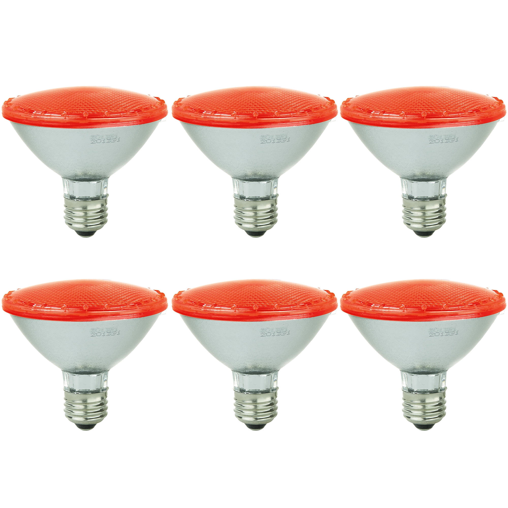 Sunlite - Red LED PAR30 Reflector Light Bulb, 3 Watts, Medium Base ...