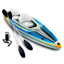 Intex Explorer K2 Inflatable Kayak for Adults, Yellow 2 Person with ...