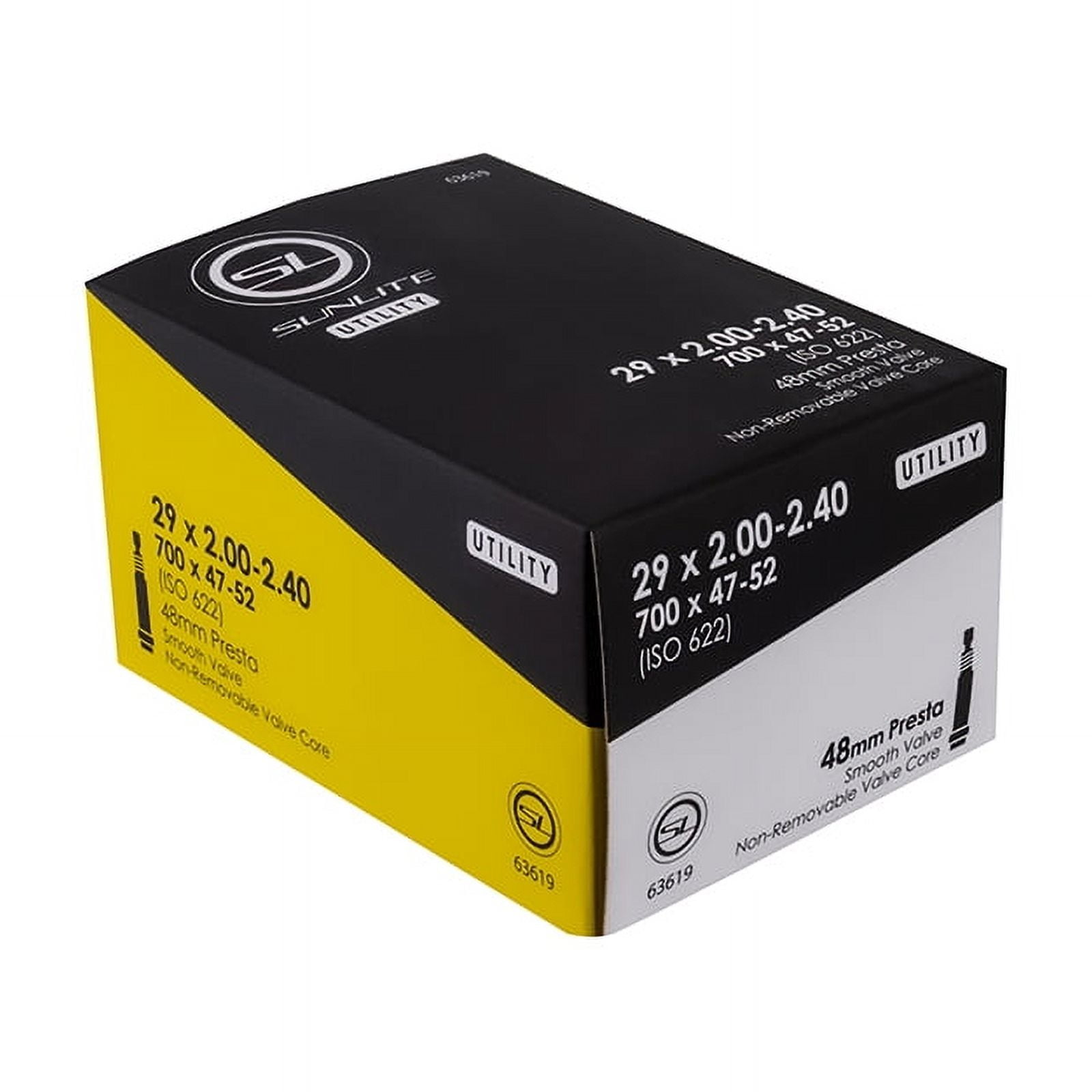 Sunlite Utili-T Standard Presta Valve Tubes 29x2.00-2.40 (700x47-52) PV ...