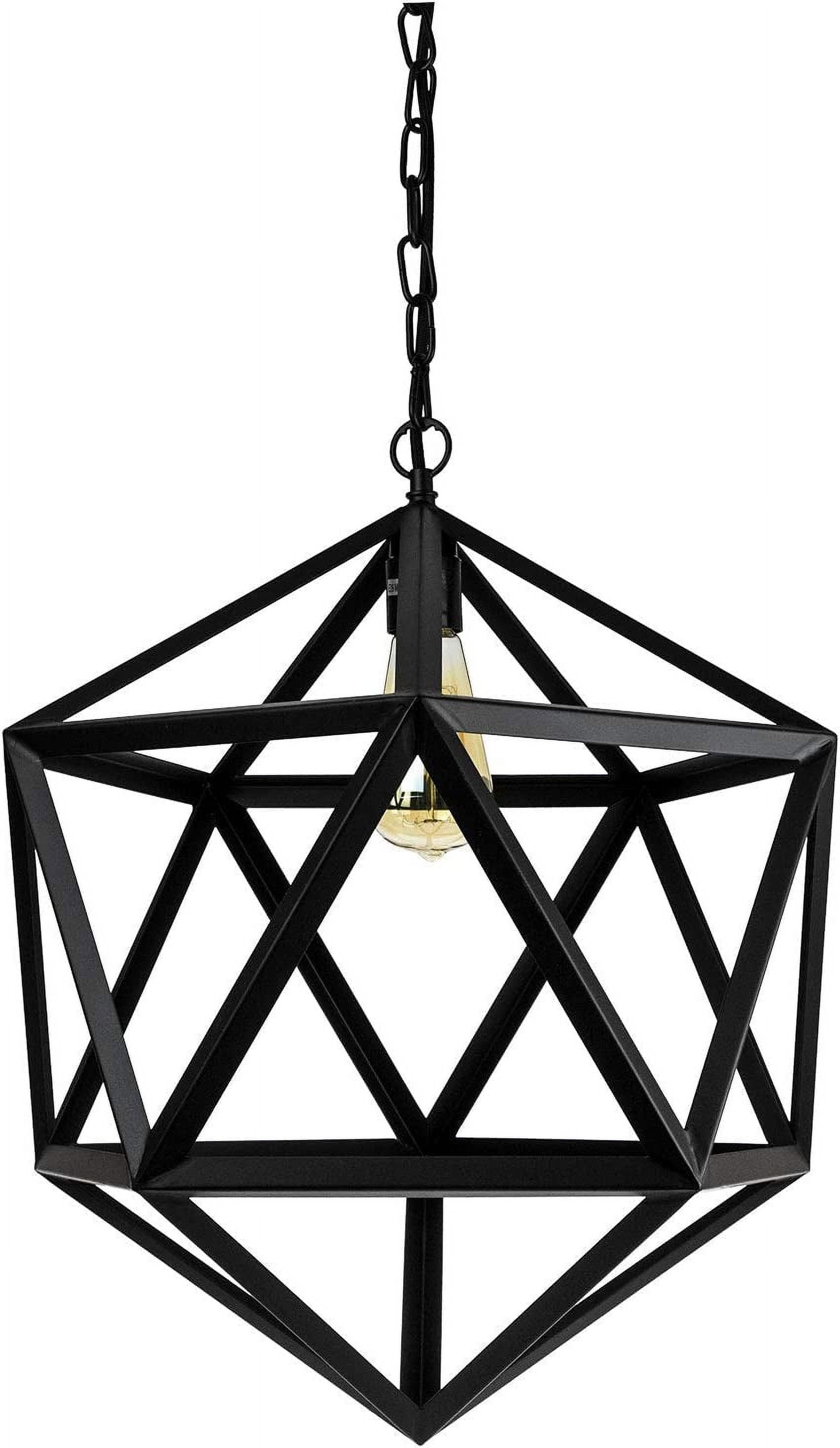 Sunlite Vintage-Inspired Hexagon-Shaped Industrial Hanging Pendant ...