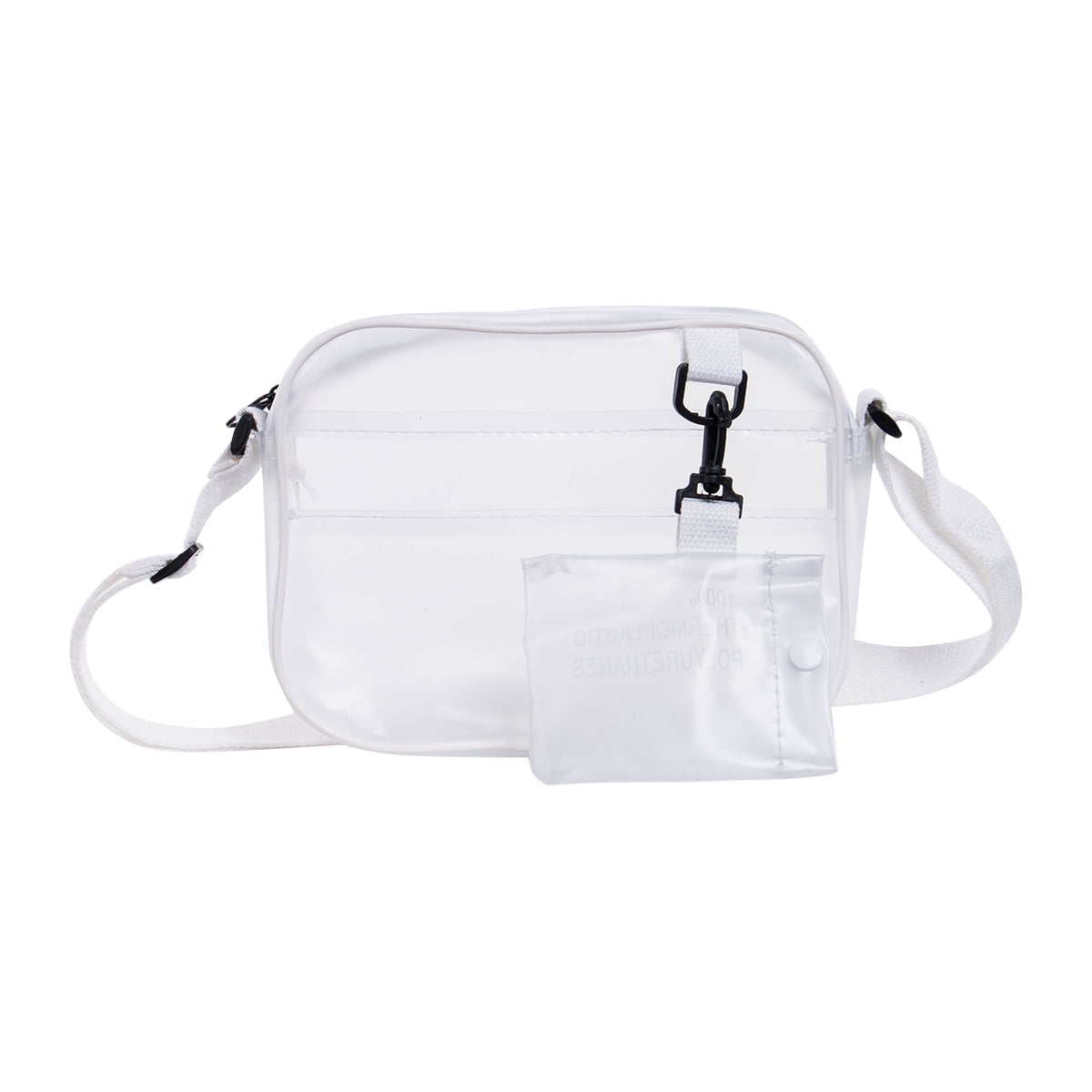 Sunloudy Women Transparent PVC Messenger Bag Clear Shoulder Bag See ...