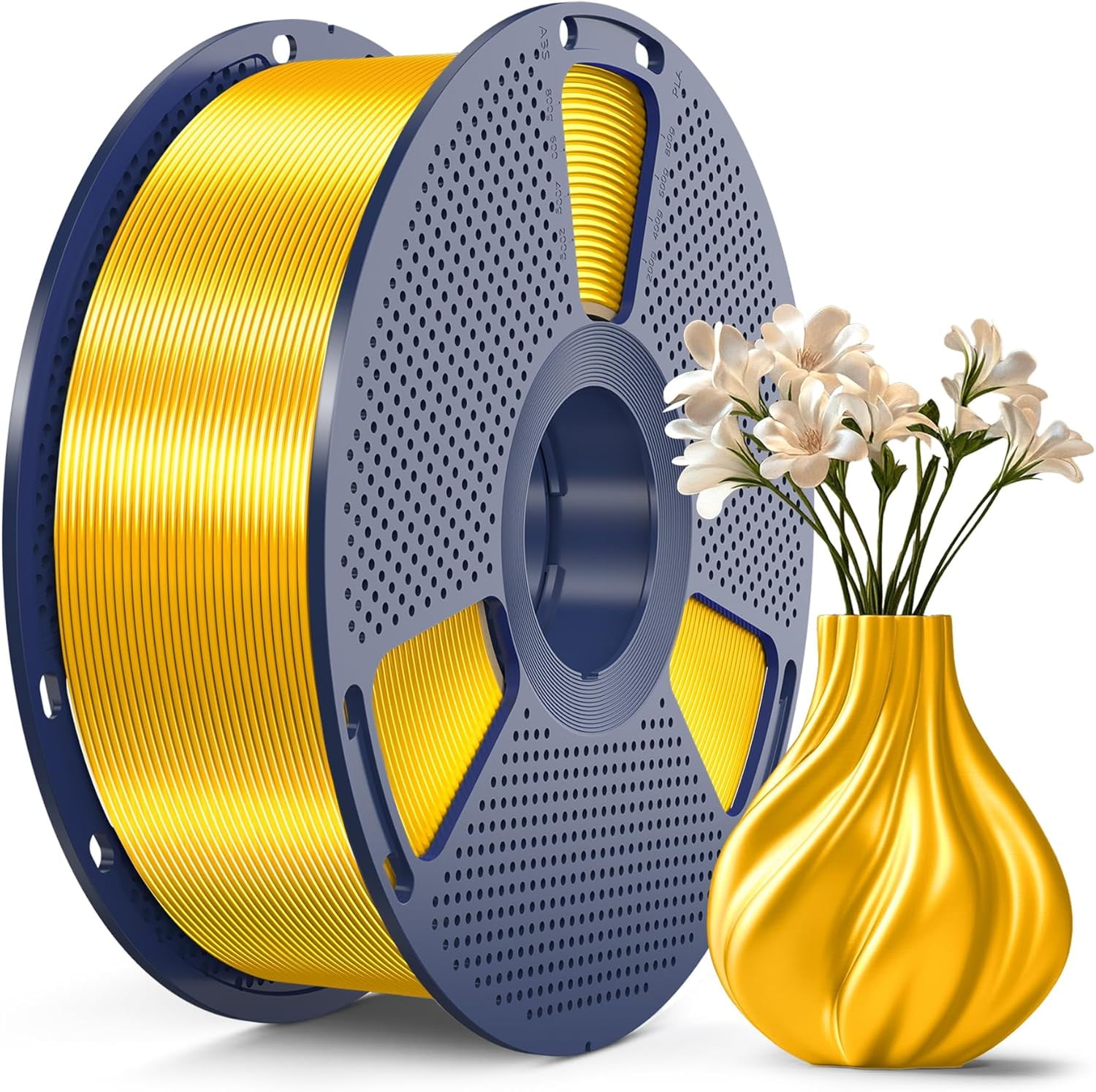 SUNLU Silk PLA+ 3D Printer Filament,1.75mm,Dimensional Accuracy +/- 0. ...
