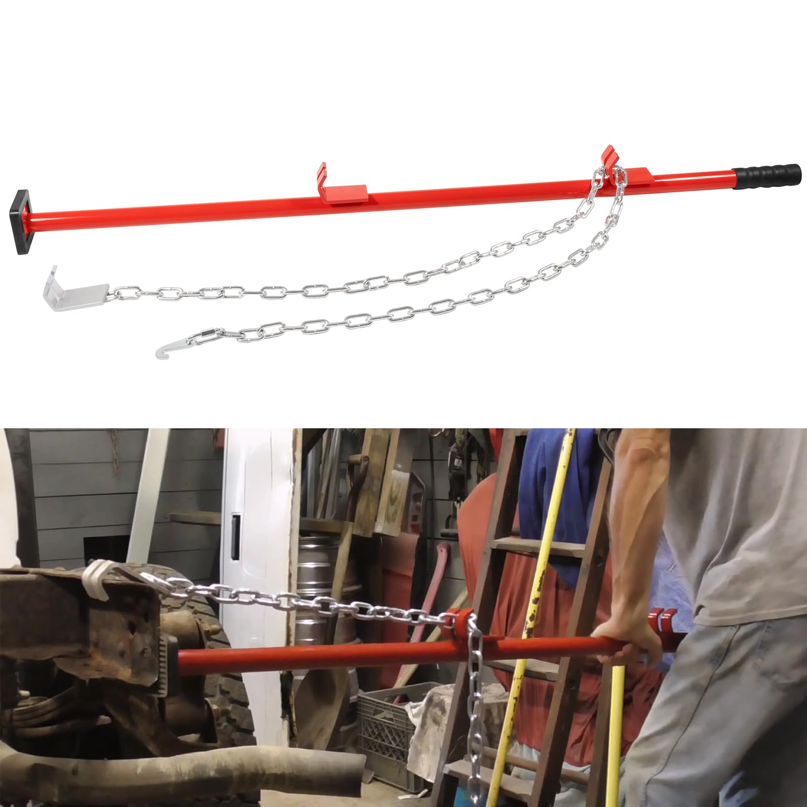 Sunluway 77175 Auto Body Alignment Bar Tool with Chain, Heavy Duty ...