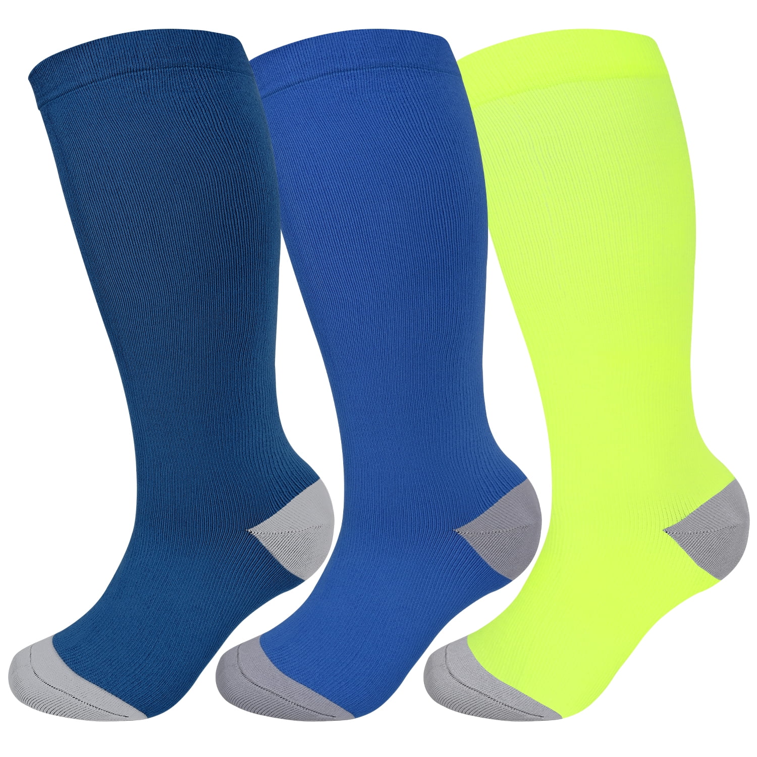 Sunm Boutique 20-30 mmhg Knee High Compression Stockings Plus Size Wide ...