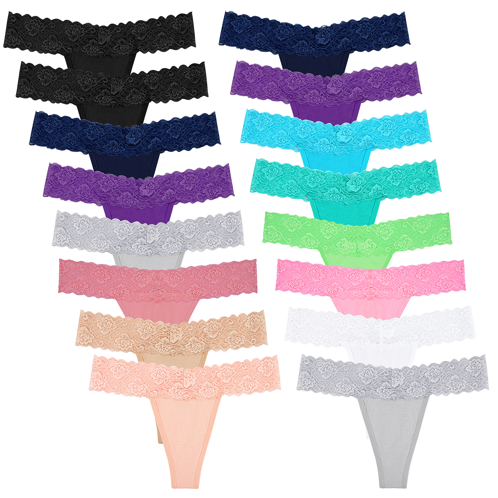 Sunm Boutique Sexy Lace Thongs for Women Thong Underwear Women Lace T ...