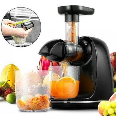 Slow Masticating Juicer,Brecious Cold Press Juicer with 2 Speed Modes ...