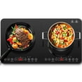 Double Electric Induction Stove, Sunmaki 1800W Portable Induction ...