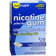 Sunmark Original Nicotine Polacrilex Gum USP, 2 mg, 110 Count HSA/FSA ...