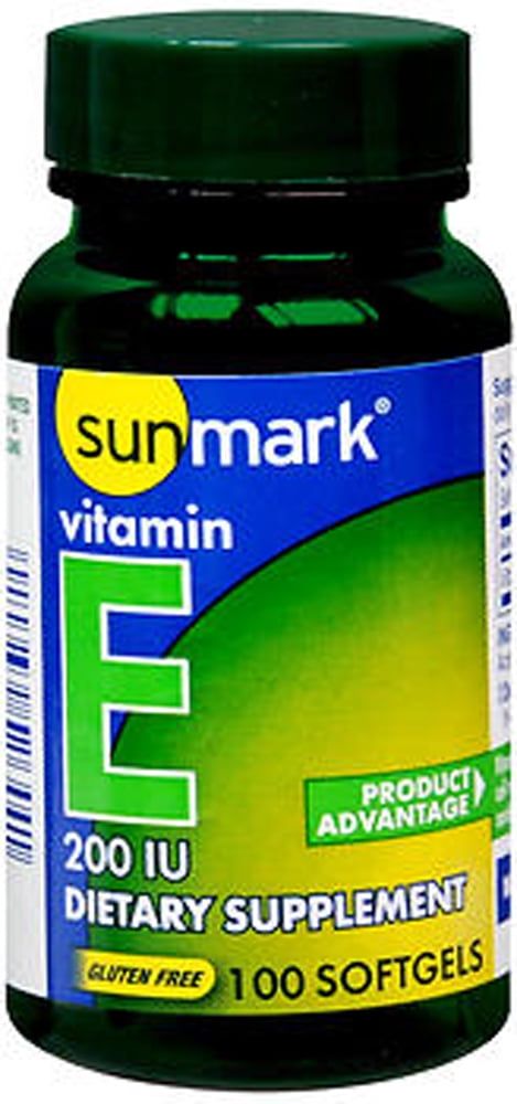 Sunmark Vitamin E, 200 IU Softgels - 100 Softgels - Walmart.com