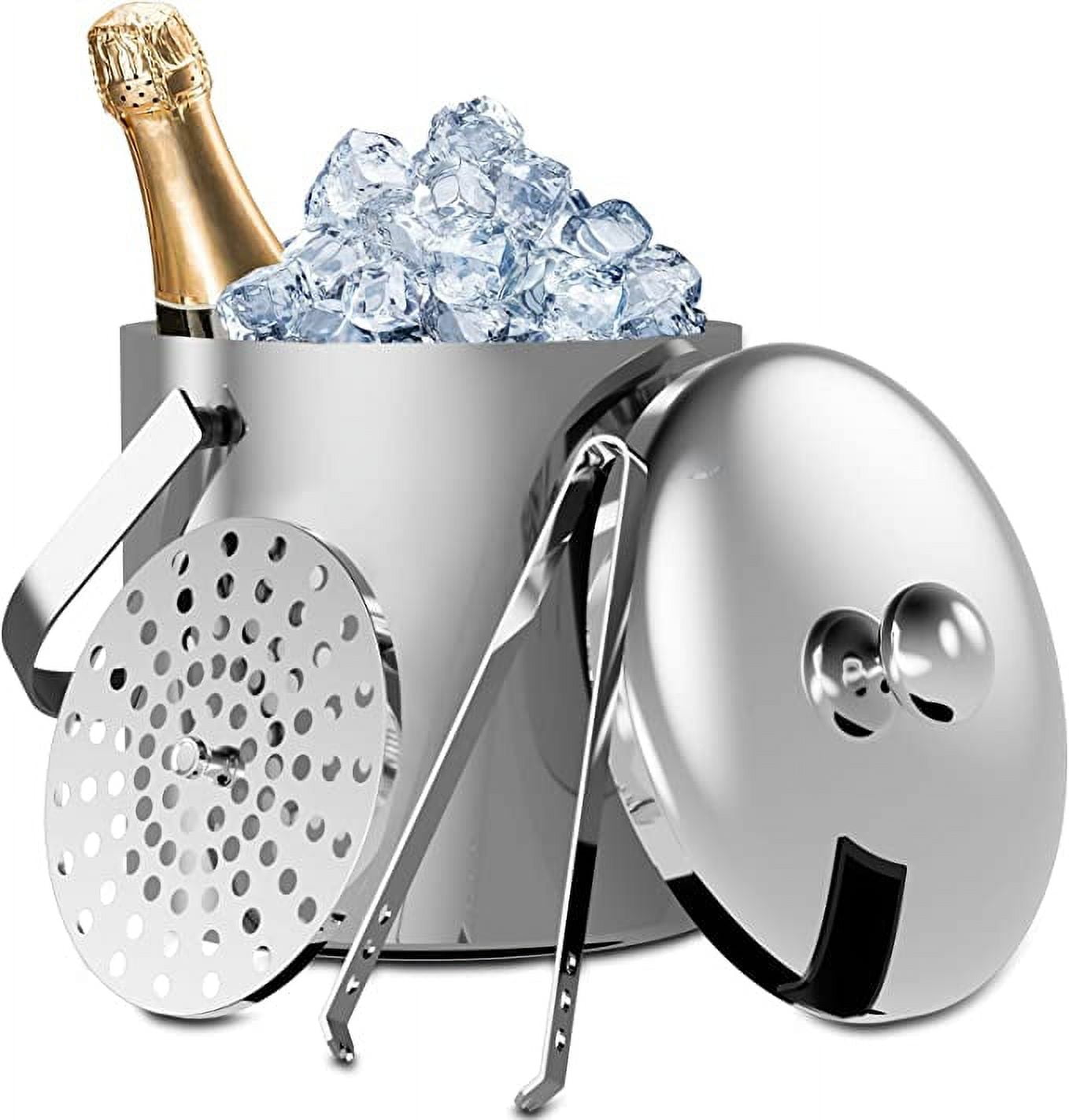 Sunmeyke Small Ice Bucket for Parties and Cocktail Bar(1.7 Quarts ...